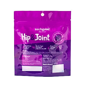 SuchGood Hip and Joint Dog Treats - 70 Count Advanced Joint Support Chews for All Breed Sizes, Premium Glucosamine and Chondroitin for Dogs - (Chicken Flavor, 2 Pack)