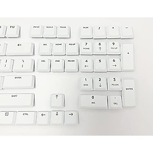 forG915 Complete Set of 87 keycaps to Replace Logitech G915/G913/G815/G813 TKL RGB Mechanical Gaming Keyboard(G915 White 109 Keys)