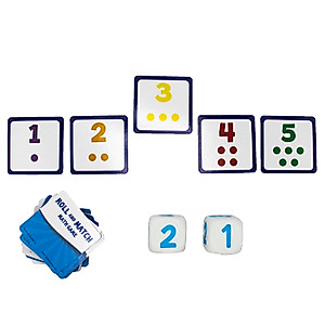 Briarpatch Scholastic Roll and Match Dice and Card Early Learning Game from, for 2 or More Players Ages 6 and Up