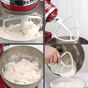 Replacement K45B Coated Flat Beater for Kitchenaid Stand Mixer, Compatible with 4.5 QT Tilt-Head Stand Mixer KSM90,K45