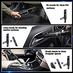 Car Vacuum Cleaner Handheld Vacuum High Power 120W/12kPa Handheld Portable Car Vacuum Mini Vacuum Cleaner with Low Noise Wet and Dry Use Auto Hand Vacuum Cordless Vacuum Cleaner for Car Home Cleanning