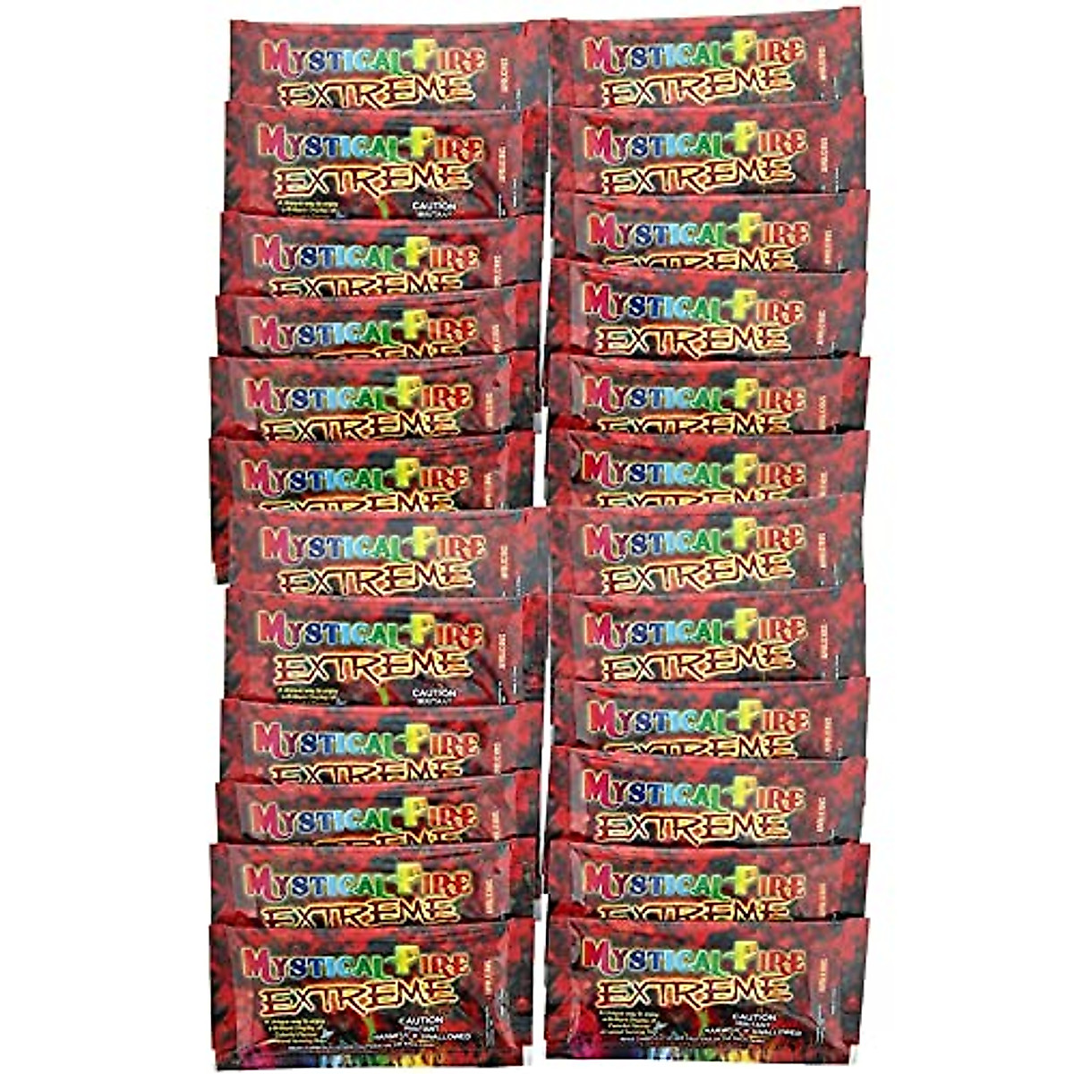 Mystical Fire Extreme Color Changing Flames for Wood Burning Fire Pits, Campfires (24 Packets)
