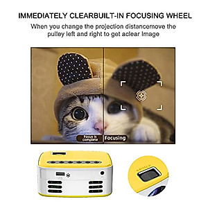 Delarsy T20 Mini Led Projector Portable Video Player Miniature Cinema 1080P Hd Projection DC0