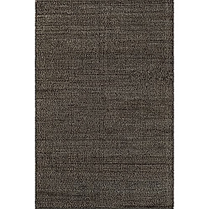 nuLOOM Elfriede Farmhouse Jute Blend Accent Rug, 3x5, Charcoal