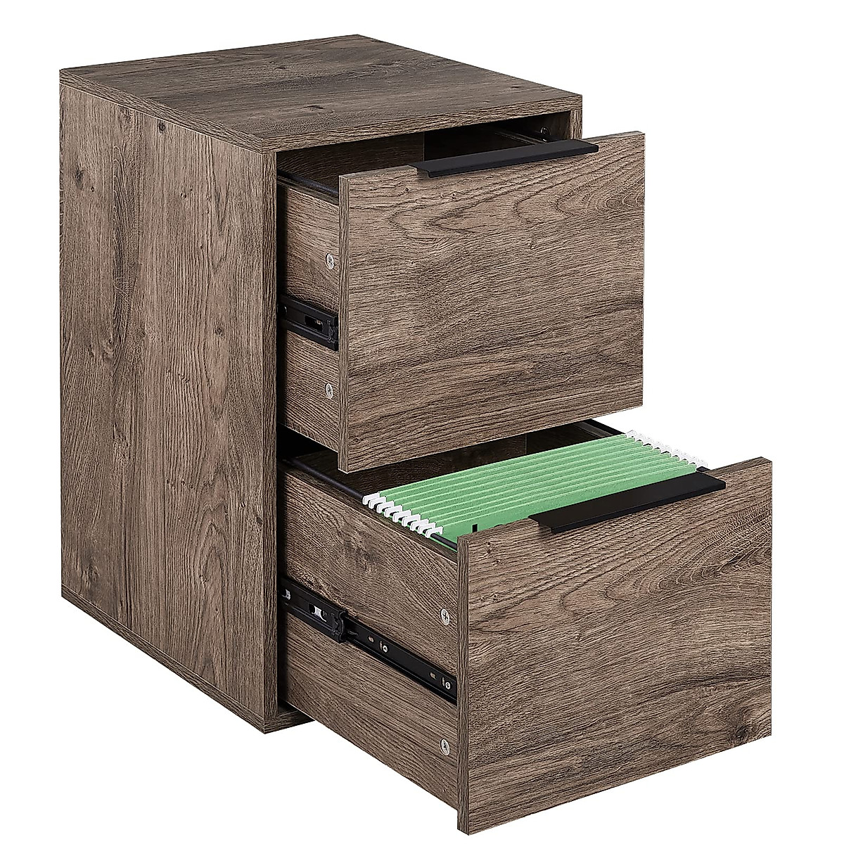 GREATMEET 2 Drawer Wooden File Cabinet,