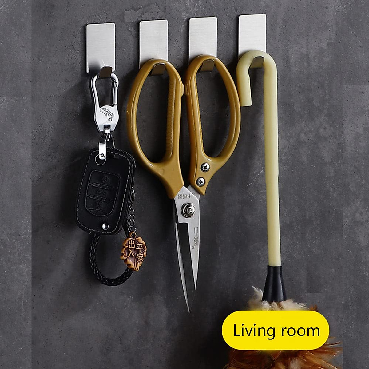 6 Pack door hooks self adhesive Small Sticky Hooks for Hanging Extra Strong Self Adhesive Hooksfor Bathroom Kitchen Hanging Coat Cloth Towel Key Waterproof No Nails 304 Stainless Steel Silver