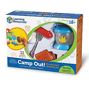 Learning Resources New Sprouts Camp Out! My Very Own Camping Set - 11 Pieces, Ages 18+ months Toddler Camping Toys, Outdoor Toys, Camp Out Play Set for Kids, Camping for Preschoolers