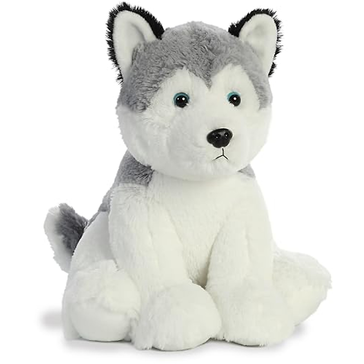 Aurora® Cuddly Husky Stuffed Animal - Cozy Comfort - Endless Snuggles - Gray 14 Inches