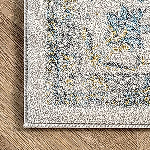 nuLOOM Persian Verona Distressed Area Rug, 3' x 5', Blue