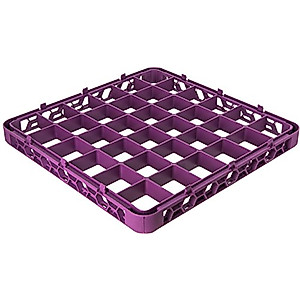 Carlisle FoodService Products RE36C89 OptiClean 36 Compartment Divided Glass Rack Extender, 1.78", Lavender