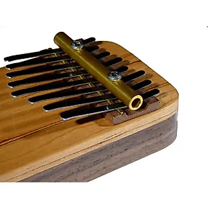 Zither Heaven Artisan Pentatonic 8 Note Black Walnut w/Cherry top Thumb Piano made in the USA