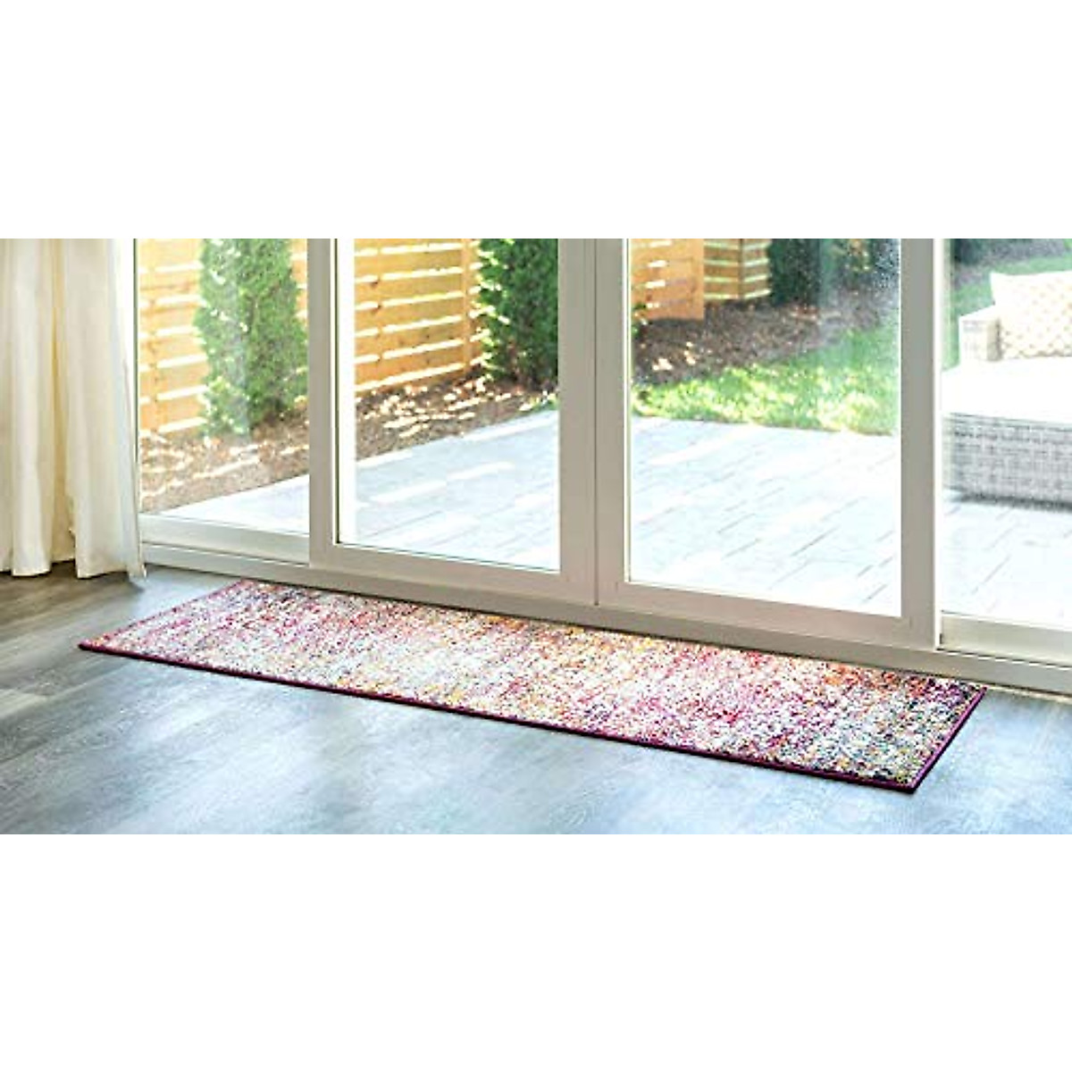 Unique Loom Richmond Collection Area Rug - Medallion (2' x 6' 1" Runner, Multi/ Black)