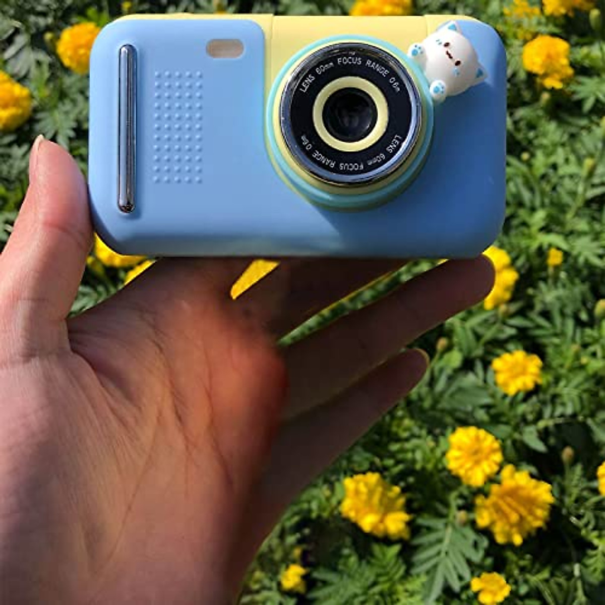 Christmas Children's Digital Camera 3-10 Years Old Christmas Birthday Gift 2.4 Inch 1080P Toddler Camera Portable Handheld Reversible Children's Digital 32GB Memory Camer, Gift for