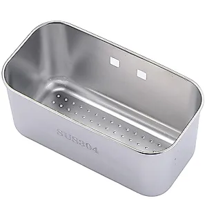 Multifunctional Sink with Suction Cup Support Sponge Storage Rack Sink Side Storage Drainer for Kitchen (Black) (Color : Silver)