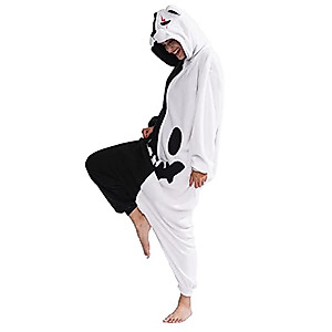 Adult Animal One-piece Pajamas Cosplay Animal Homewear Sleepwear Jumpsuit Costume for Women and Men Large