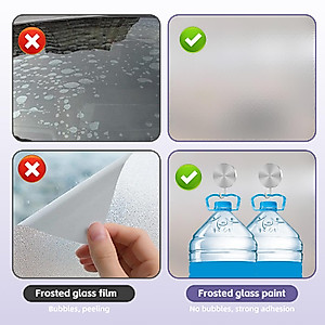 Frosted Glass Paint for Windows Privacy Paint, 16oz Waterproof & UV Resistant,Low Odor Frosted Glass Spray Paint,for Offices Bathrooms Kitchens in Glass Door Surfaces (with tools)