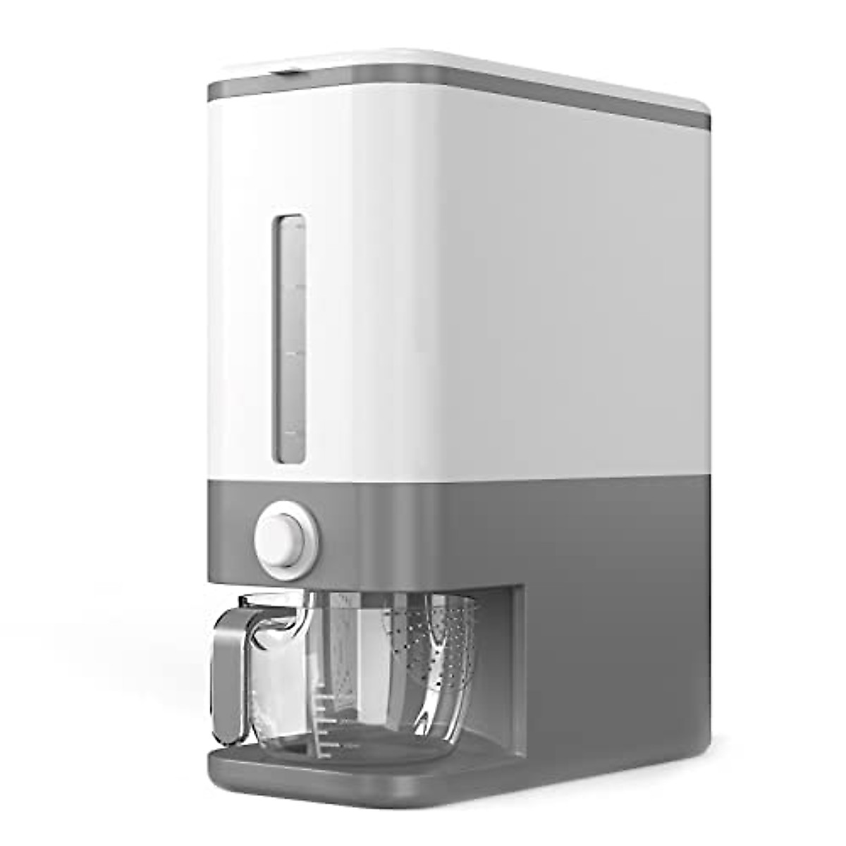 SEE SPRING 25 Lbs Rice Dispenser, Rice Container Storage with Lid, Cereal Dispenser Countertop Bin, Kitchen Storage Organizer for Dry Food Flour