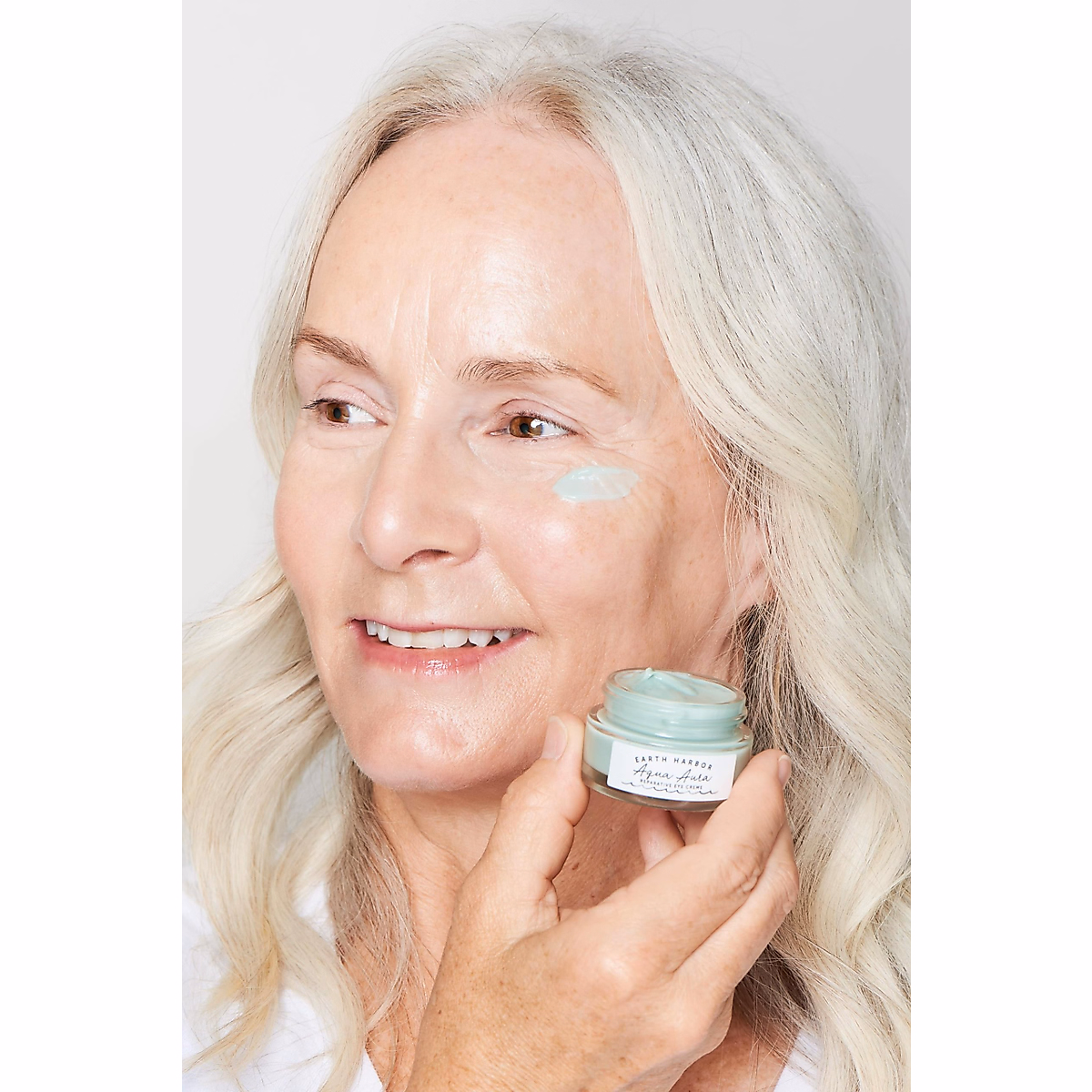 Earth Harbor | AQUA AURA Reparative Eye Creme | Renew & Nourish | Blue Tansy + Seaweed Collagen | Plant-Based and Ethical Trade | 1/2 oz