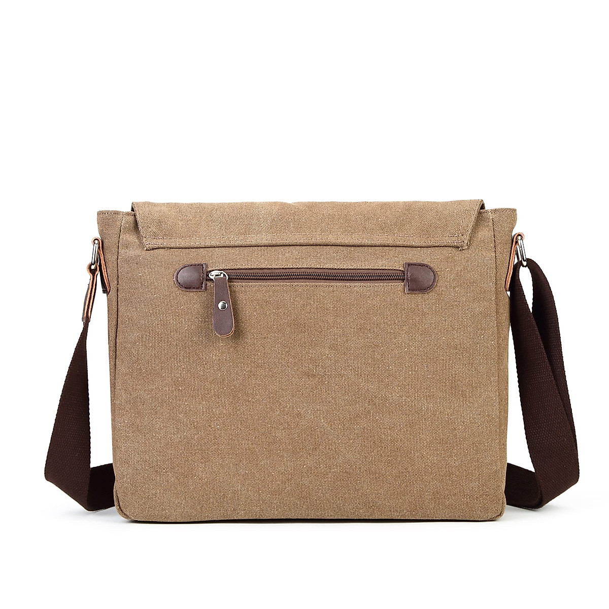 Sechunk Canvas Small Messenger Bag Vintage Shoulder bag Everyday Purse Crossbody bag for men women