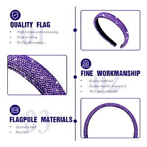 Vin Beauty Rhinestone Headband Glitter Non-Slip Wide Headband Solid Hair Band Purple Cute Hairbands Bridal Hair Hoop Wedding Hair Styling Accessories for Women Girls