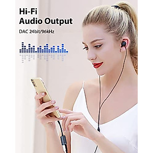 Stouchi USB C to 3.5mm Headphone and Charger Adapter, 2 in 1 USB C to Aux Audio Jack with Safe 30W Fast Charging, Hi-res DAC Compatible with iPhone15, iPad, Pixel 8/7/6/5, Samsung Galaxy S22 S21 Plus