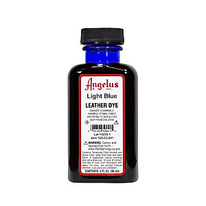 Angelus Leather Dye, 3 oz, Light Blue 3 Fl Oz