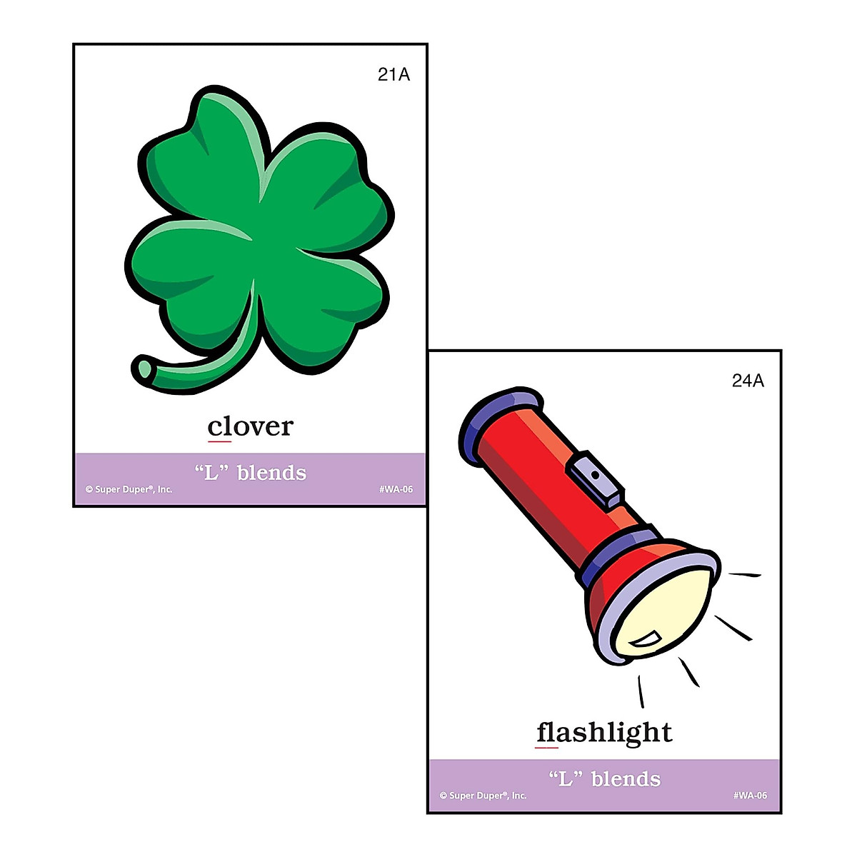 Super Duper Publications | Articulation L Blends Fun Deck | Vocabulary and Language Development Flash Cards | Educational Learning Materials for Children