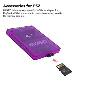 Memory Adapter for PS2, MX4SIO(Memory Expansion for SIO) SIO2SD Memory Adapter Replacement Memory Reader for PS2 Fat Console()