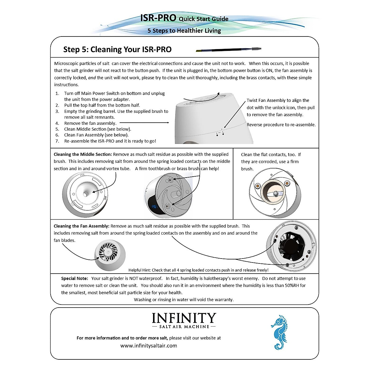 The Infinity Salt Air Machine – Halotherapy Salt Home Machine, Personal Halotherapy Machine, Spa at Home for Allergy Relief, Respiratory Therapy, Asthma Relief, Anxiety Relief, and More