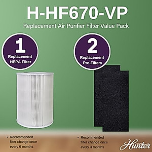Hunter Fan H-HF670-VP Replacement Value Pack for HP670 Tower Purifier