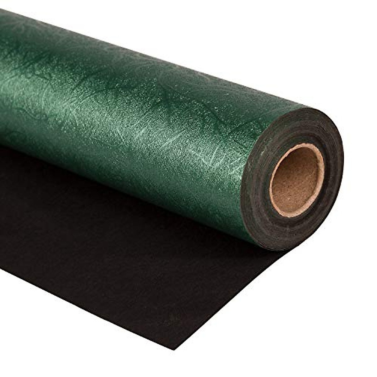 WRAPAHOLIC Wrapping Paper Roll - Mini Roll - 17 Inch x 16.5 Feet - Reversible Green and Black for Birthday, Holiday, Wedding, Baby Shower
