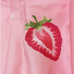 100 Cotton Crib Fitted Sheets Baby Sheet for Standard Crib and Toddler mattresses Nursery Bedding Sheet Crib Mattress Sheets for Boys or Girls (Strawberry, W28 x L55)