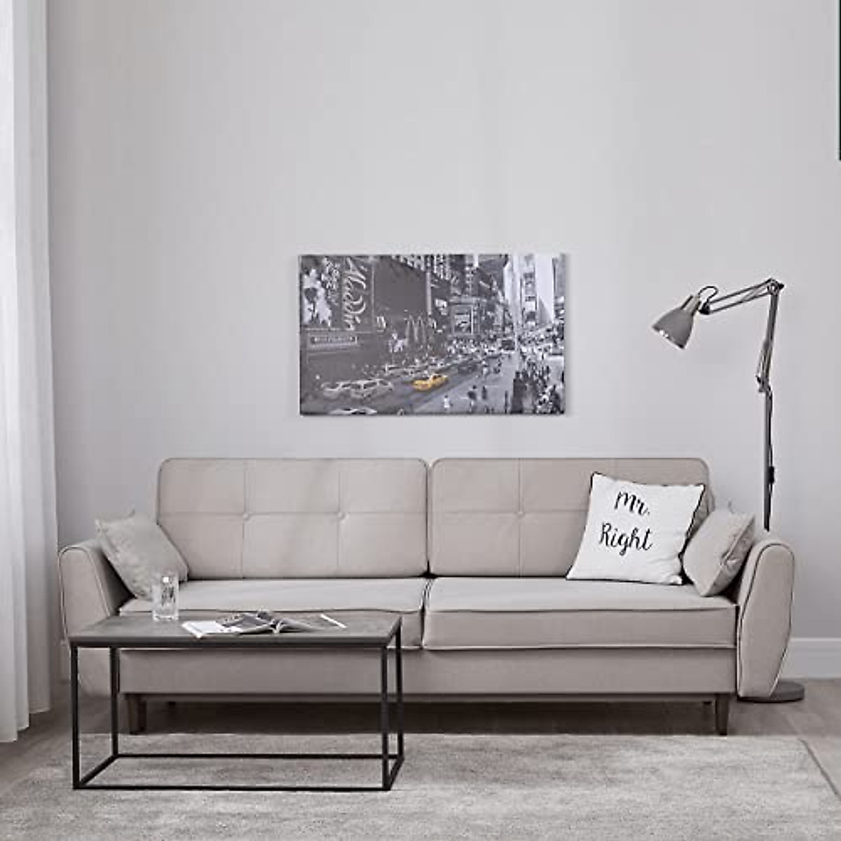 RINOLO Modern Alisa Sleeper Sofa Bed - Storage Pull Out Couch, Revolution Performance Fabrics, Pine Wood, Birch Legs, Sleek Unique Arms, Made in Europe, Queen Size 93in W x 39in D x 35in H – Beige