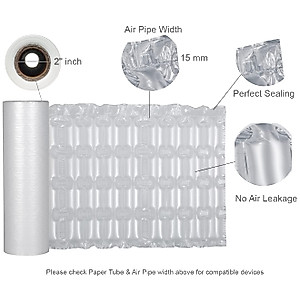 SOLTECH Inflatable Four Rows Bubble Film Cushioning Wrap Rolls,Perforated, Easy to Tear,Large Air Bubble, 15.7 Inchx984 Feet Total, Industrial, Business Bubble Supply (Perforated Line 9.84" in)