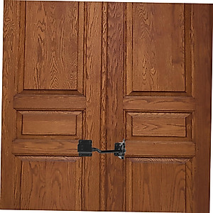 Housoutil 1 Set Hinges gate Latch for Wooden Fence Latch Hook Fence Latch gate Locks for Wooden Fence gate latches Heavy Duty gate Latch gate Handles Long Door Latch The Fence Carbon Steel