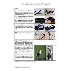 Tennis Swing Wrist Training Aid for Forehands, Backhands, Volleys and Serves - PermaWrist