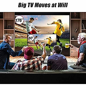 Mini Projector 7500Lumens Portable Projector Full HD 1080P Supported, Home Theater Projector Compatible with TV Stick, Phone, Games, HDMI, AV