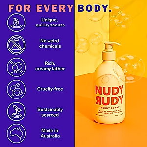 Nudy Rudy - Hunny Bunny Trio Bundle - Hand Cream, Liquid Hand Wash & Bar Soap - Organic Shea Butter - Manuka Honey - Non-Greasy - Moisturizer - Hand Lotion - Hand Soap - Body Wash - Skin Care - 3 Pack
