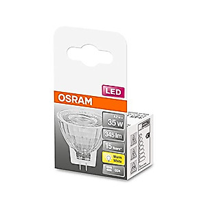 Osram Pack of 10 x Spot LED Reflector Lamp | Base: GU4 | Warm White | 2700 K | 4.20 W | Replacement for 35 W | LED Star MR11 12 V