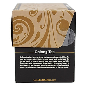 Buddha Teas Organic Oolong Tea Tea - OU Kosher, USDA Organic, CCOF Organic, 18 Bleach-Free Tea Bag