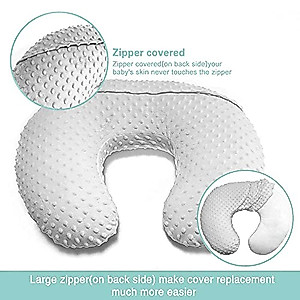 iEvolve Nursing Pillow Cover Breast Feeding Pillow Support Positioner Lounger Cover for Baby Boy Girl(Beige)
