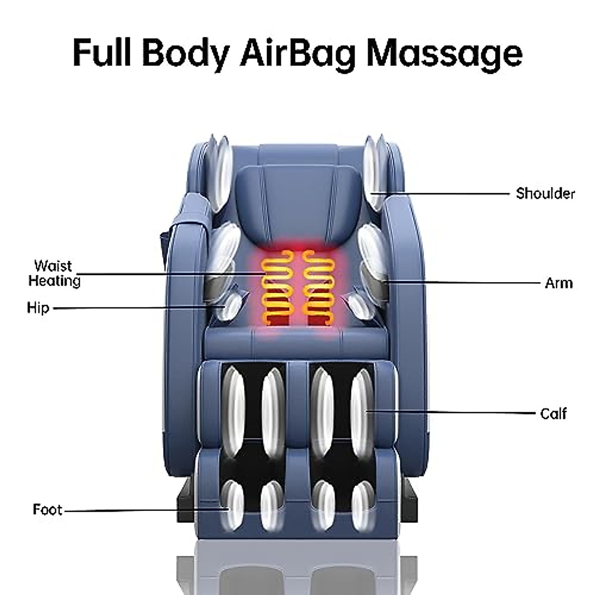 SMAGREHO MM350 Massage Chair, Blue