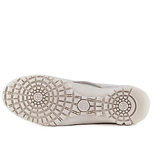 Marc Joseph New York Women's Lexington Golf Loafer Flat, Silver Washed, 11