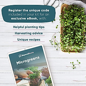 Organic Microgreens Seeds for Sprouting Variety Pack - 100% USDA Organic Sprouting Seeds - 10 Heirloom Seed Packets & Plant Markers
