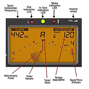Korg TM60BK Tuner Metronome, Black