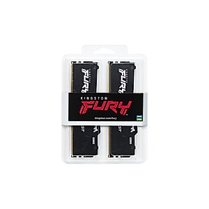 Kingston Technology Kingston Fury Beast RGB 16GB 5200MT/s DDR5 CL36 Desktop Memory Single Module | Infrared Sync Technology | AMD Expo | Plug N Play | KF552C36BBEA-16