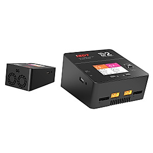 ISDT D2 Mark 2 LiPo Battery Balance Charger Duo Discharger Dual 200W 12A2 AC Dual Channel Output 1-6S Li-ion Life NiCd NiMH LiHV PB Smart Battery