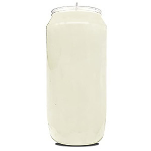 Hyoola 7 Day White Prayer Candles, 20 Pack - 6" Tall Pillar Candles for Religious, Memorial, Party Decor, Vigil and Emergency Use - Vegetable Oil Wax in Plastic Jar Container