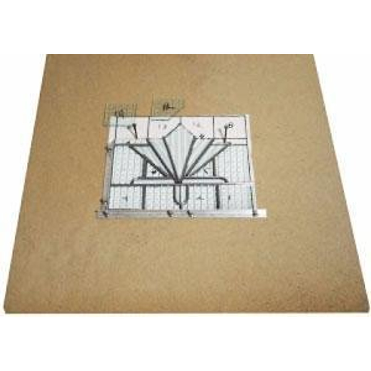 Delphi Glass Heat Resistant Homasote Board, 24 Inch X 24 Inch X 1/2 Inch Thick