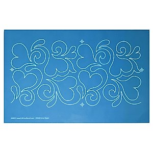 Full Line Stencil - Splash of Love - Edge to Edge Stencil, Continuous Line Template for Free Motion Quilting, Domestic Machine Quilting, Hand Quilting, Long-Arm Quilting (60037)
